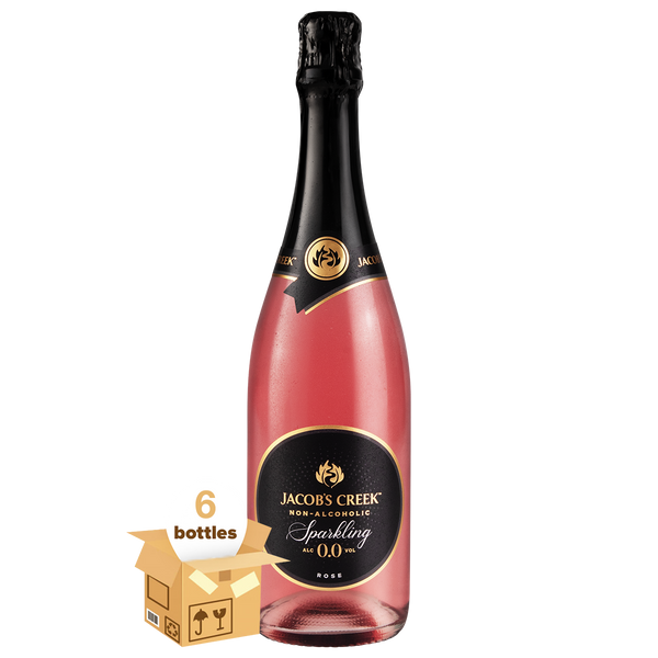 Jacob's Creek Non-Alcoholic Sparkling Rosé | Non Alcoholic Sparkling Wine| Drink Dry
