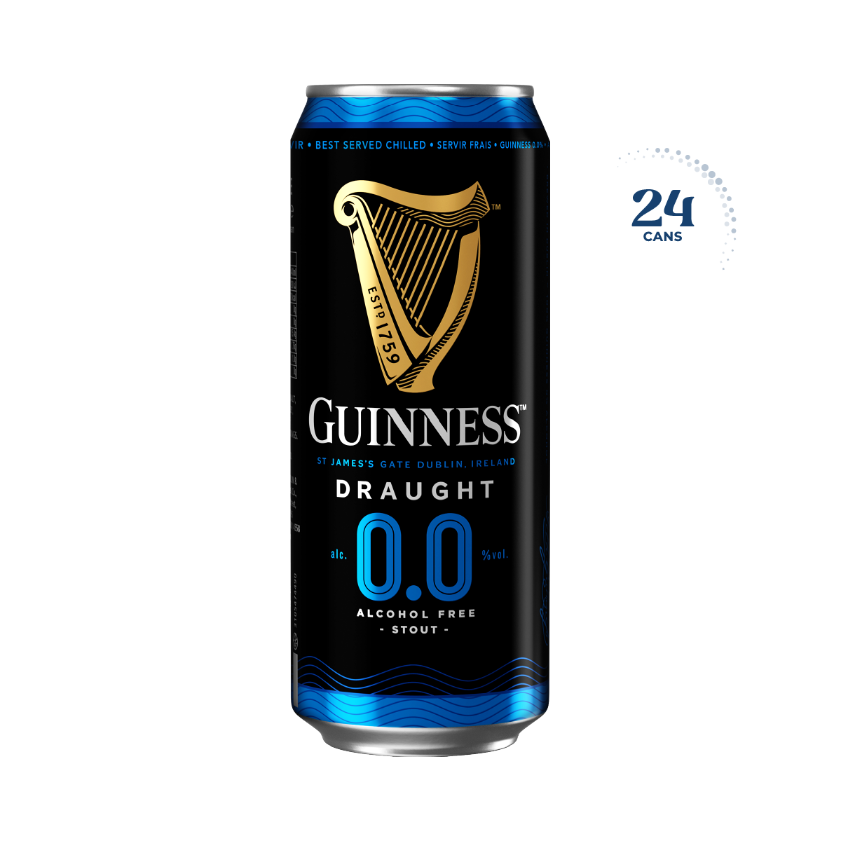 Guinness Draught 0.0% | Non-Alcoholic Beer | Exclusively on Drink Dry