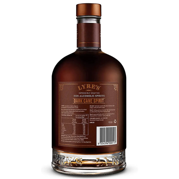 Lyre's Dark Cane | Non Alcoholic Spirits | Drink Dry