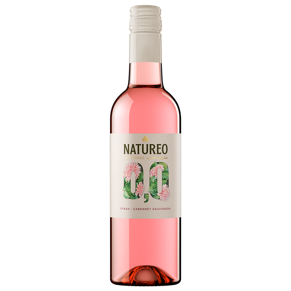 Natureo Rose Grape | Non Alcoholic Still Wine | Drink Dry