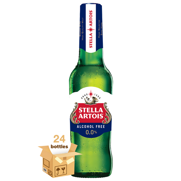 Stella Artois 0.0%, Case 24x33cl | Stella Non Alcoholic Beer | Drink Dry