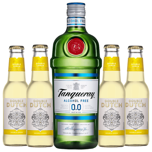 Tanqueray 0.0% & Double Dutch Double Lemon Tonic Bundle | Non Alcoholic ...
