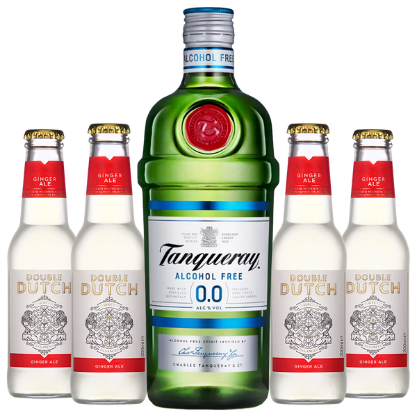 Tanqueray 0.0 & Double Dutch Ginger Ale Tonic Bundle | Non Alcoholic ...