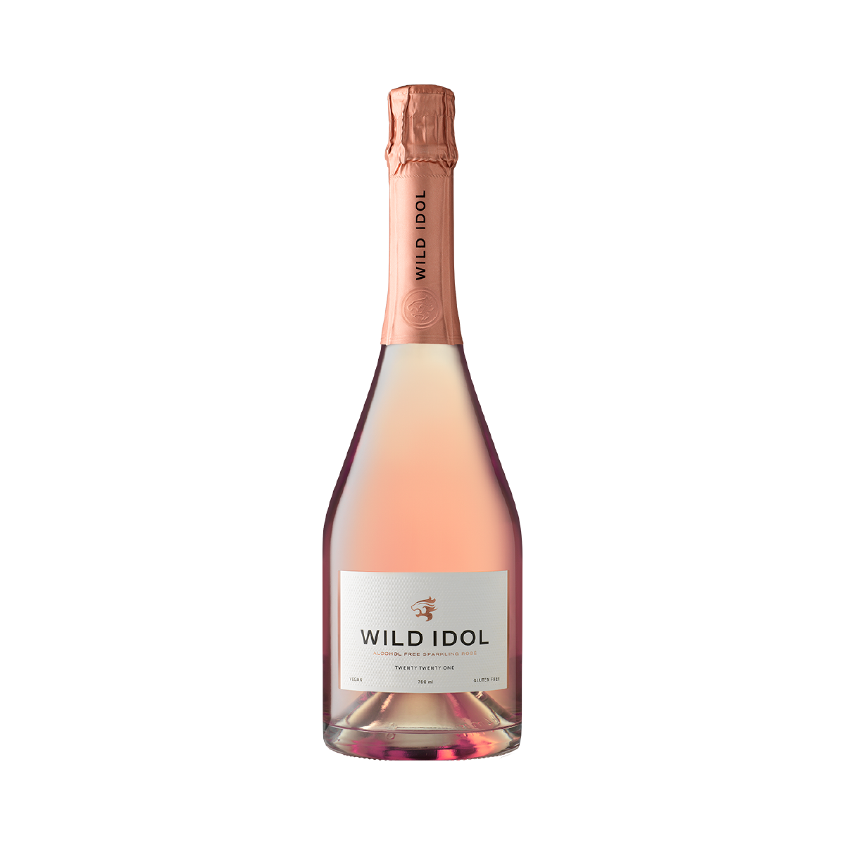 Wild Idol Sparkling Rose Wine | Non-Alcoholic Sparkling Wine | Drink Dry
